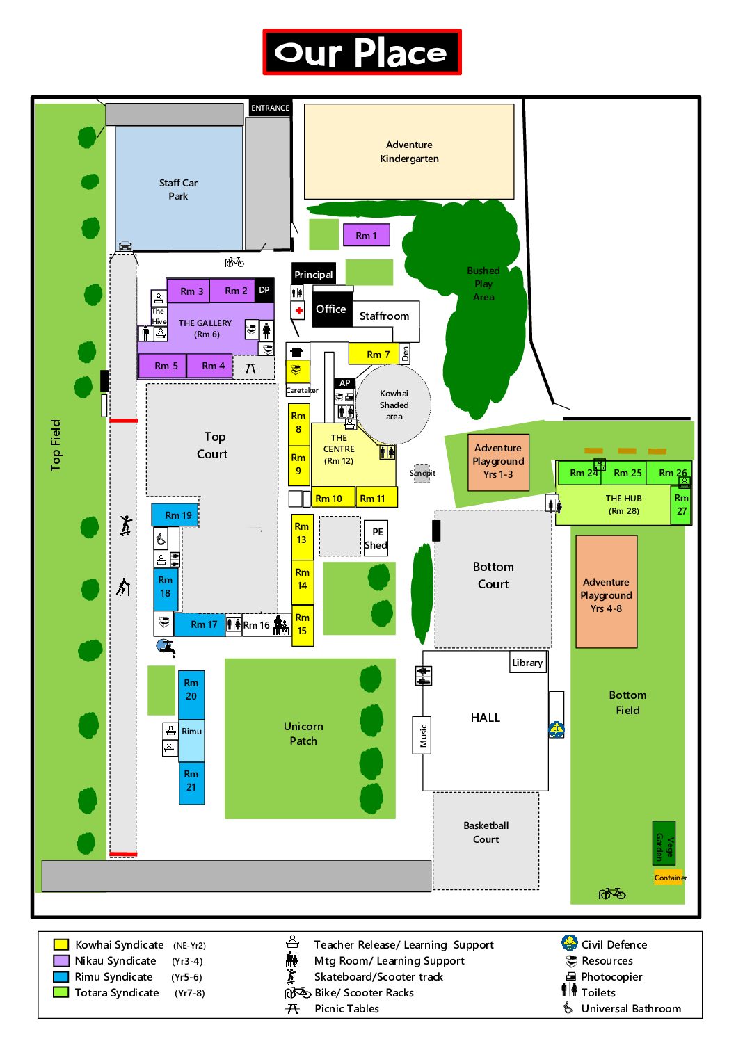 Map of the School - Adventure School